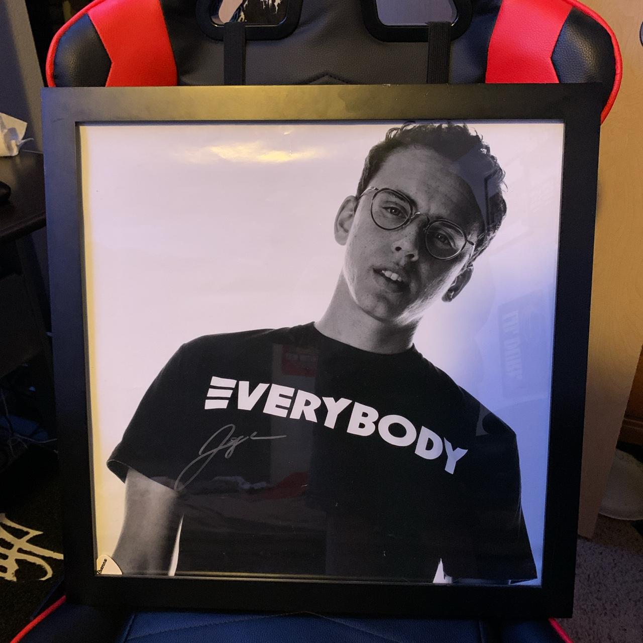 Signed Logic Poster with Frame from his Album... - Depop