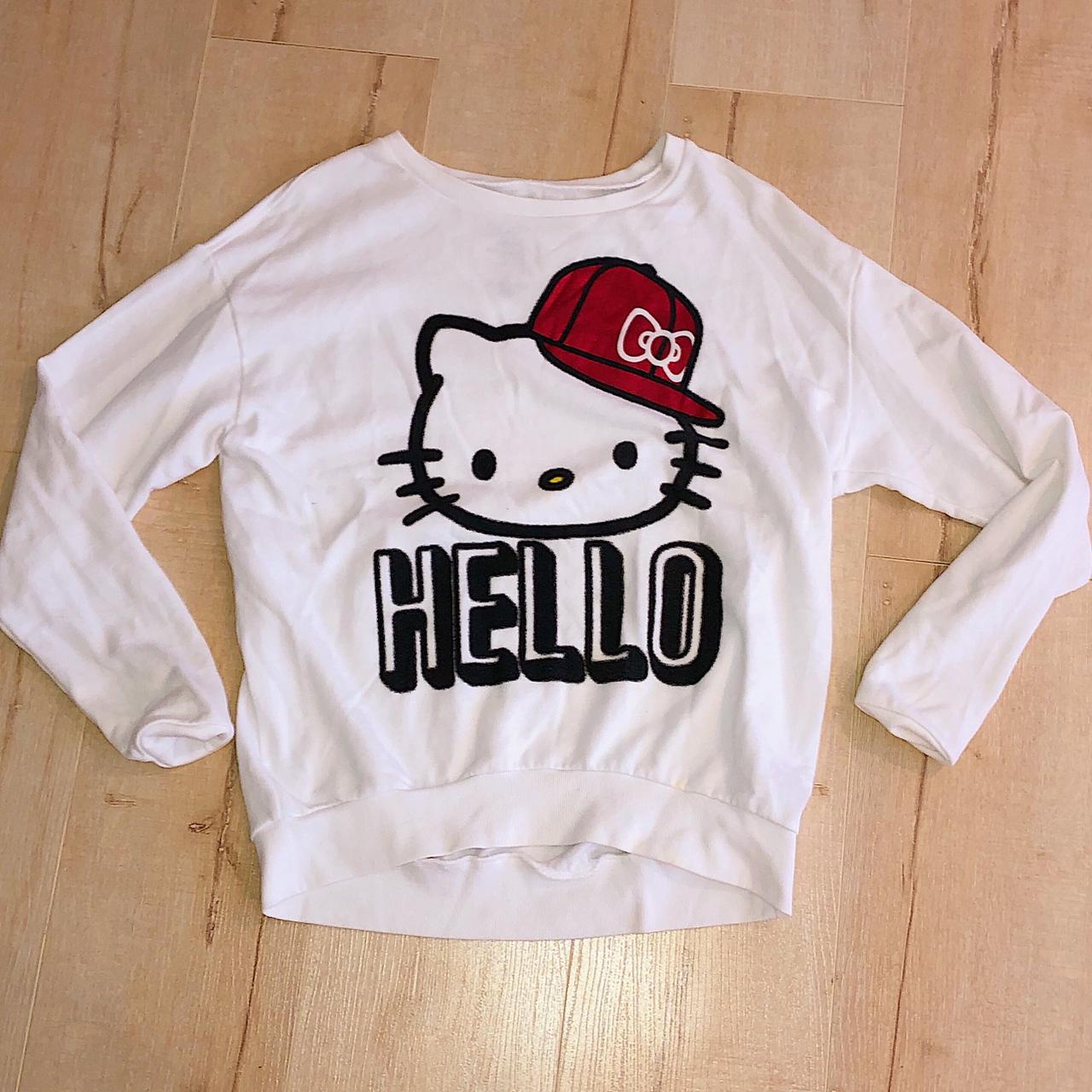 HELLO KITTY jumper #hellokitty #sanrio #jumper... - Depop
