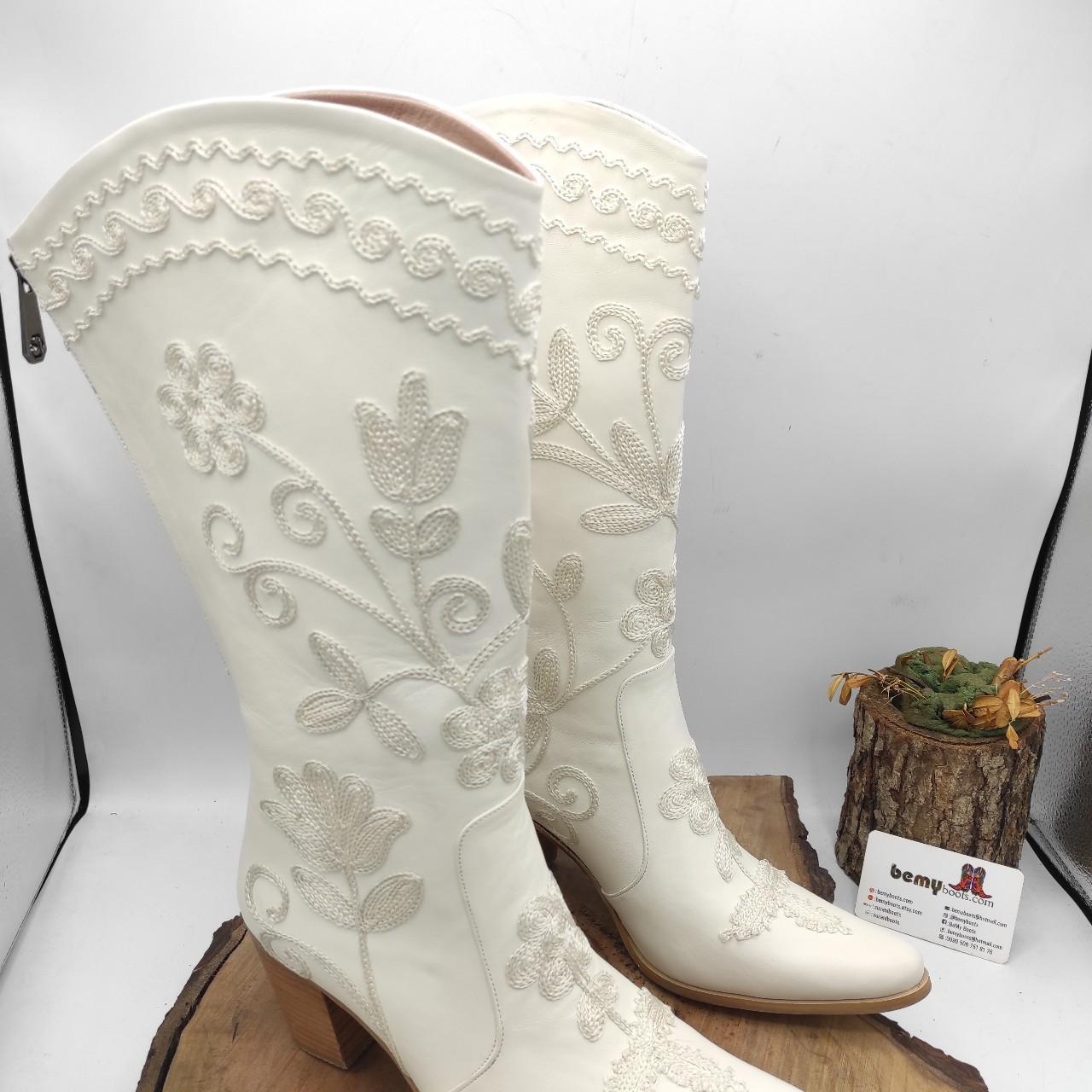 This is embroidery genuine leather custom made... | Depop