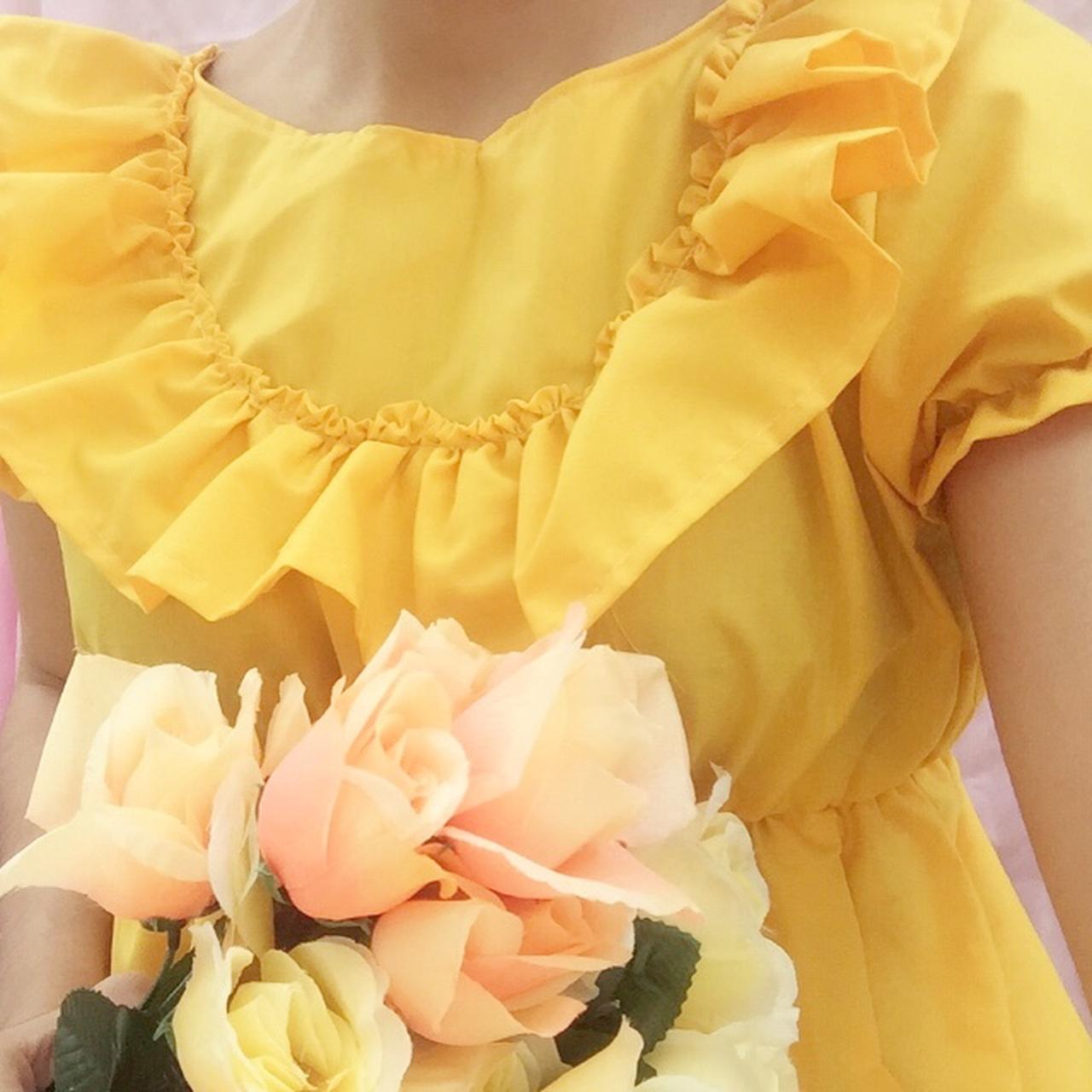 Handmade Yellow ruffles babydoll dress. Can be made... - Depop