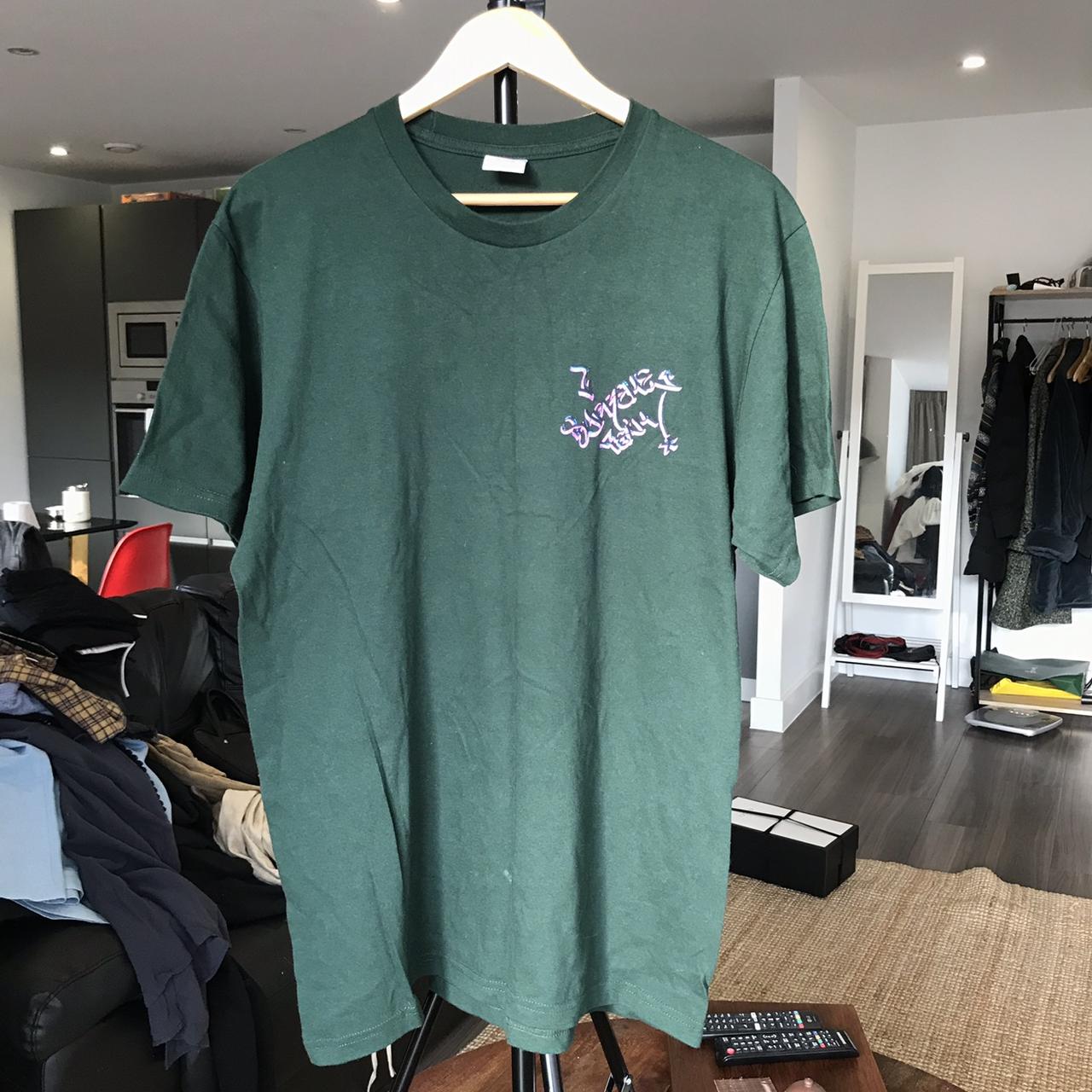 Supreme Green Tee -Size L - Depop