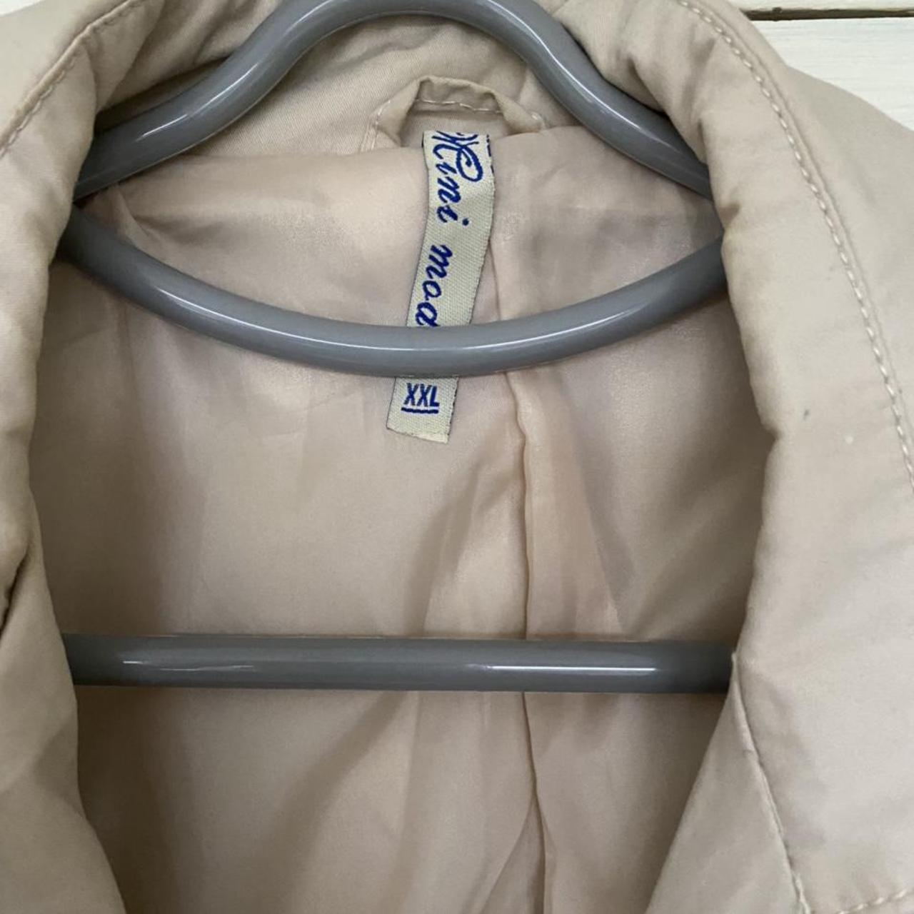 Gorgeous vintage beige cream trench coat. Says size... - Depop