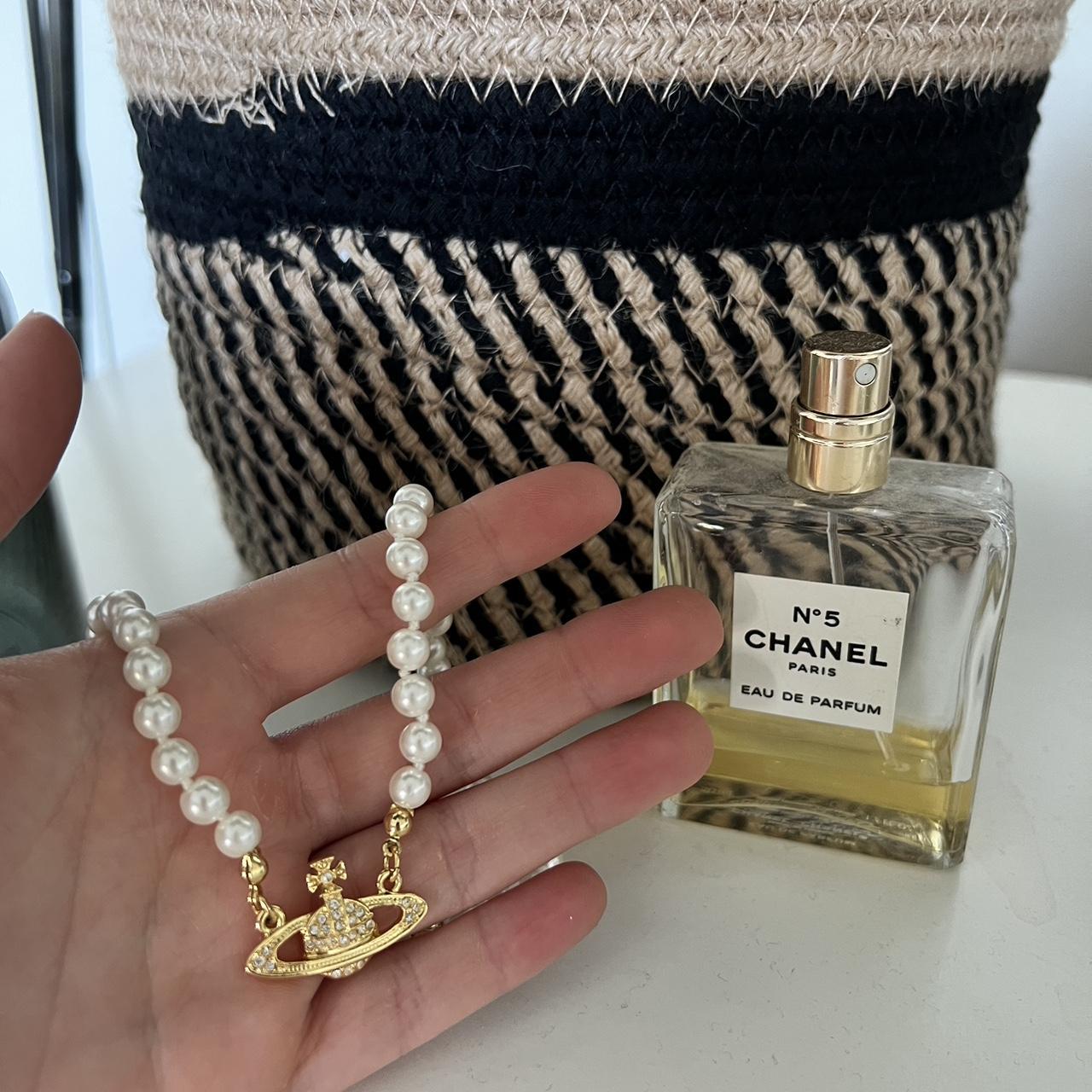 Gold Saturn and Pearl necklace😍 -FREE... - Depop