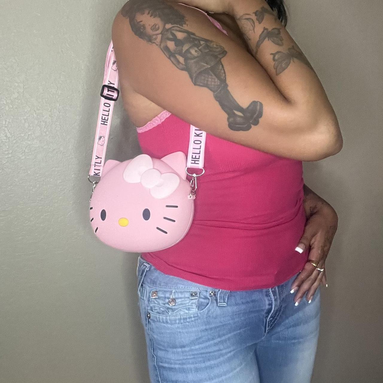 Hello kitty silicone type adjustable bag #hellokitty - Depop