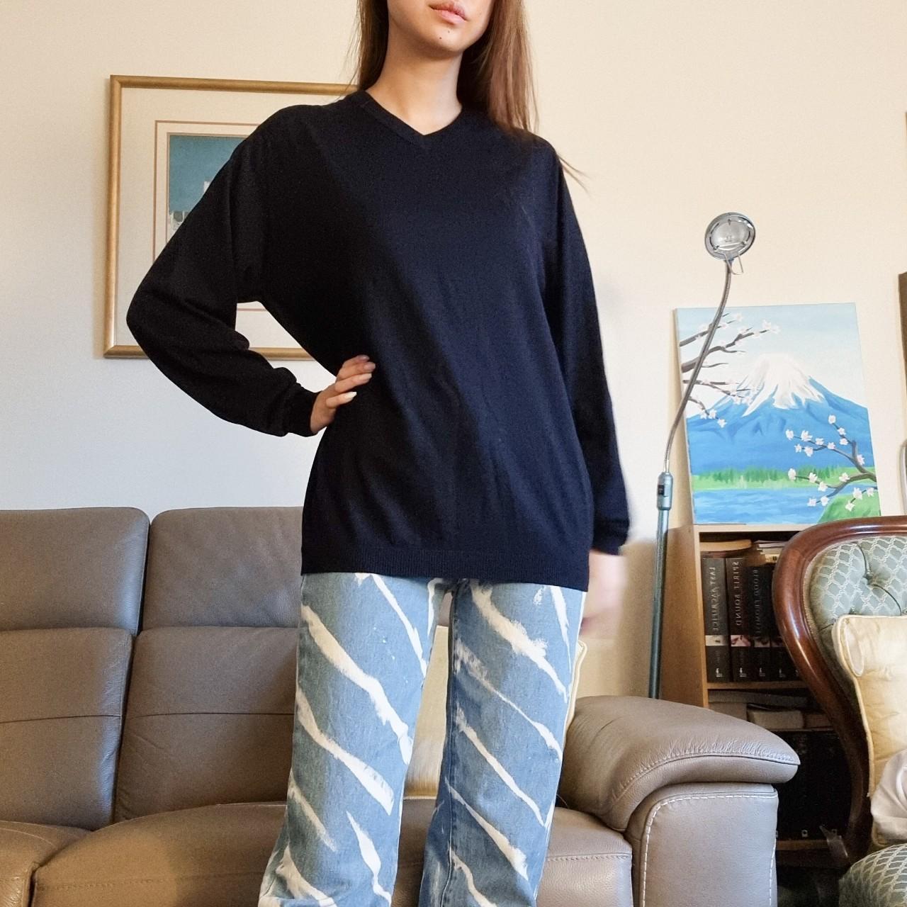 Beautifully soft wool sweater with a loose comfy... - Depop