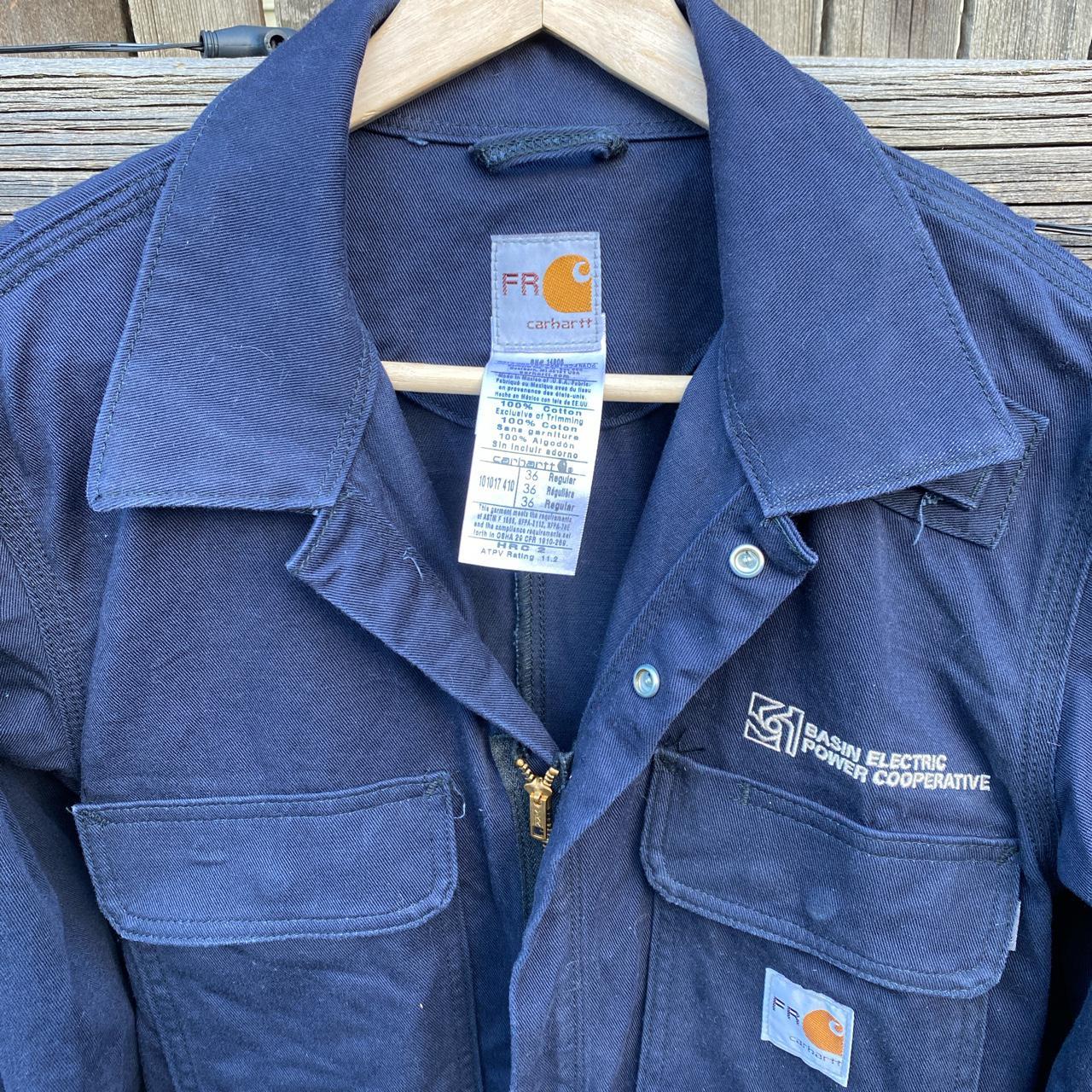 Fire Retardant carhartt jumpsuit Basin Electric... - Depop