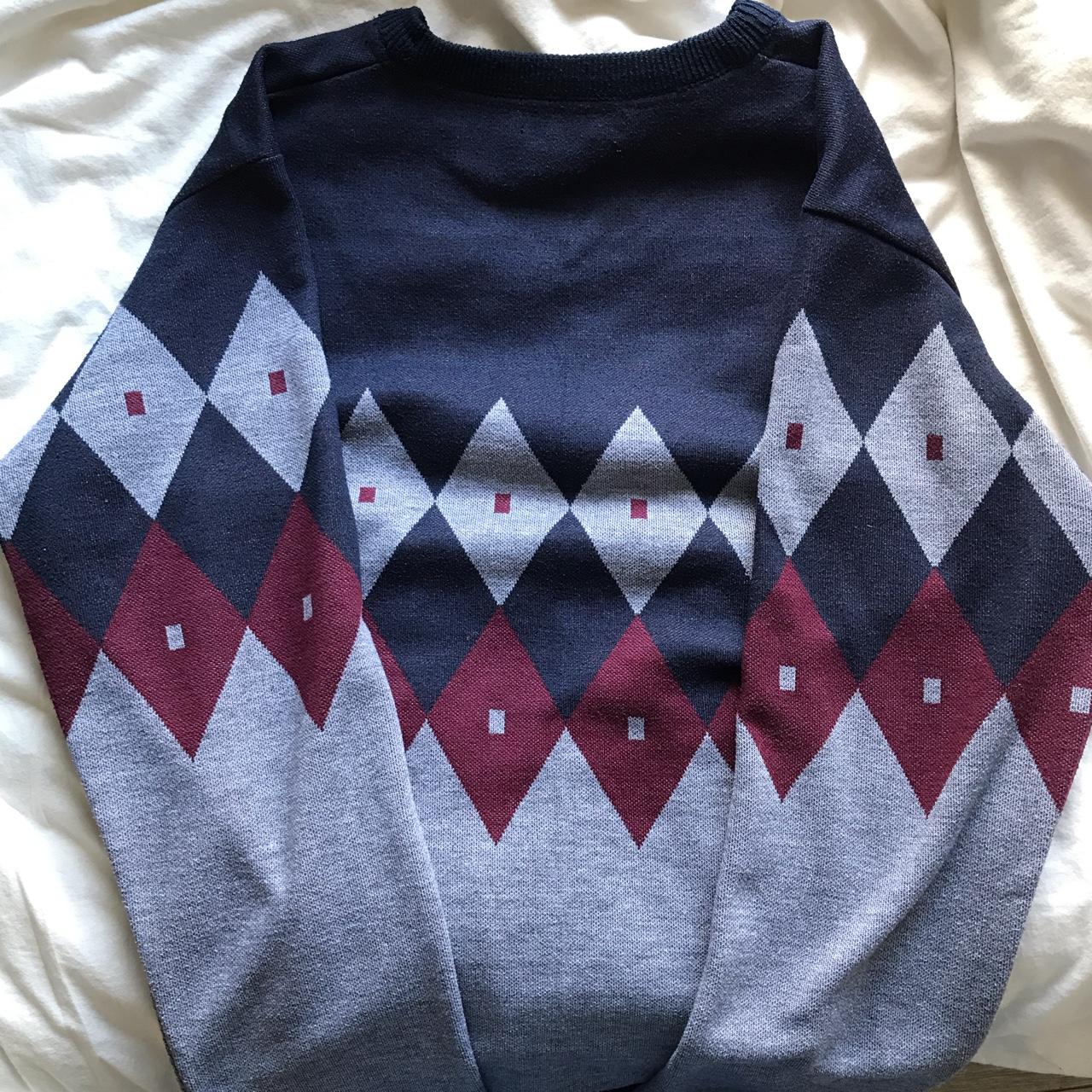 vintage style french connection knit jumper- worn a... - Depop