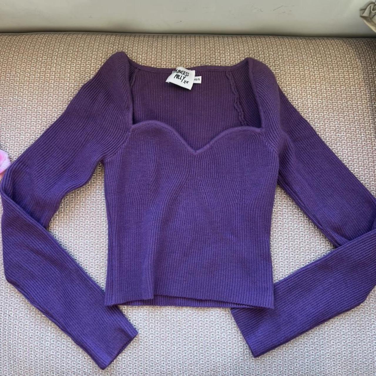 Princess Polly purple sweater top #princesspolly... - Depop