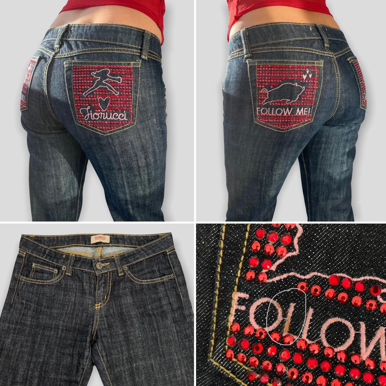 Vintage y2k Fiorucci low rise Buffalo Safety Jeans.... | Depop