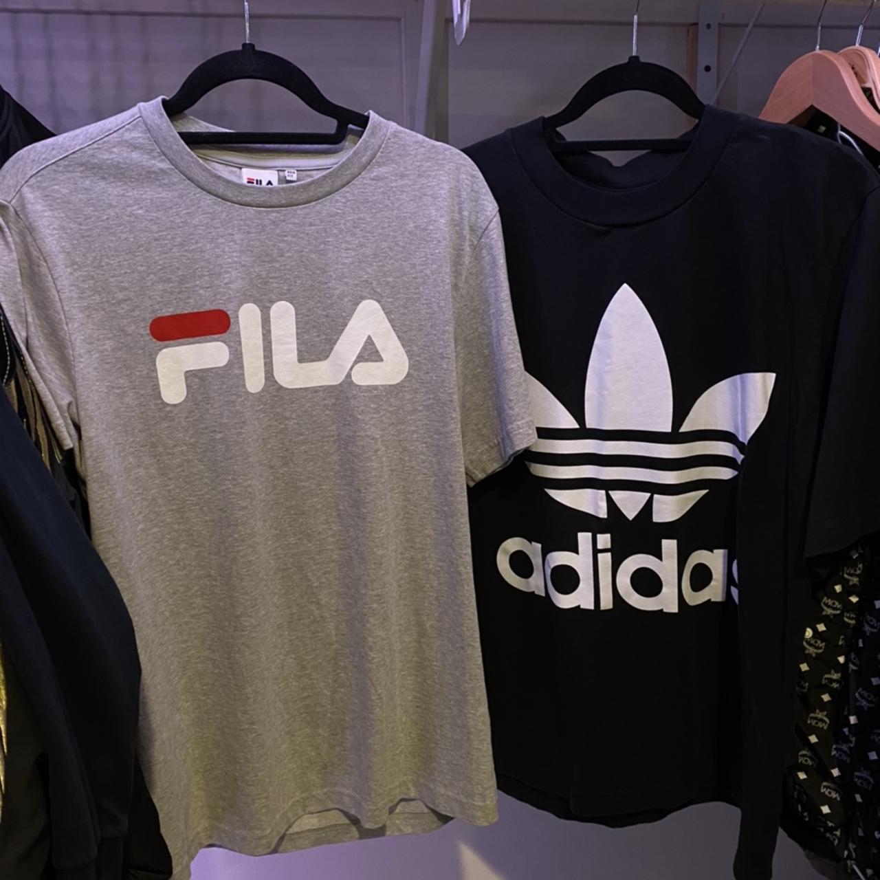 2 OVERSIZED T SHIRT BUNDLE!! One Fila tee and one... - Depop