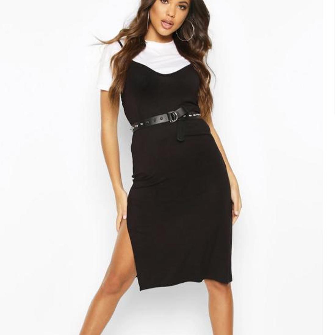 Boohoo Women's Black Dress | Depop