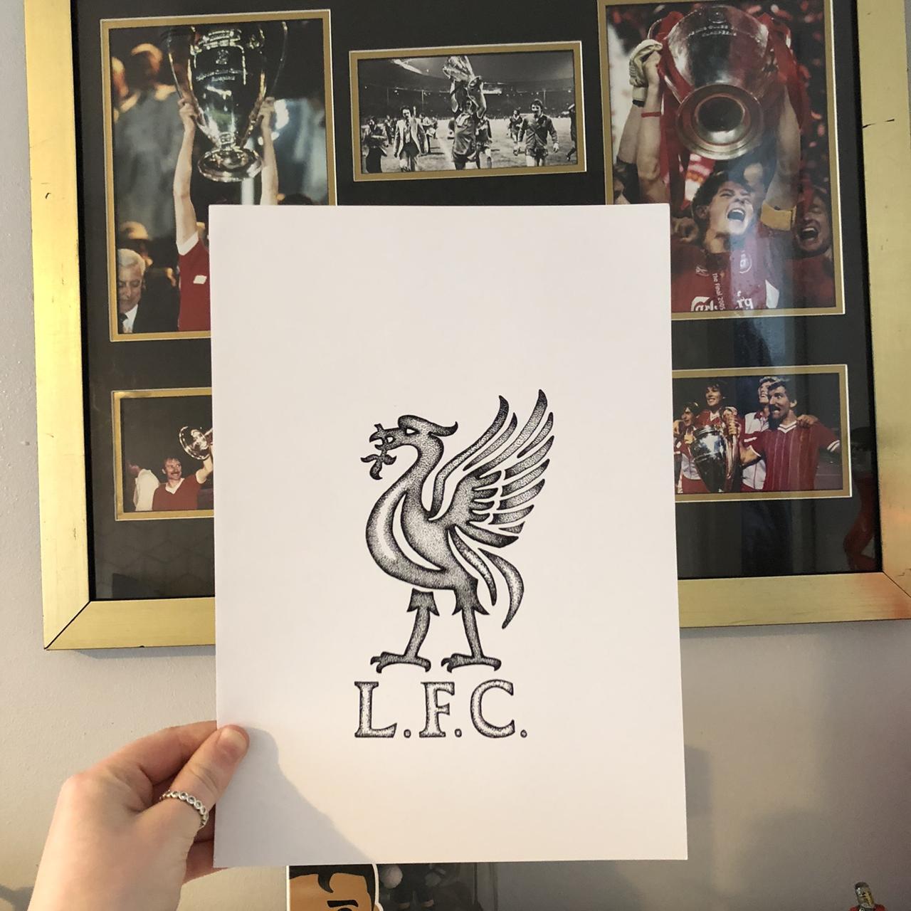 LFC Liver bird pen drawing 🖊 Drawing will be... - Depop