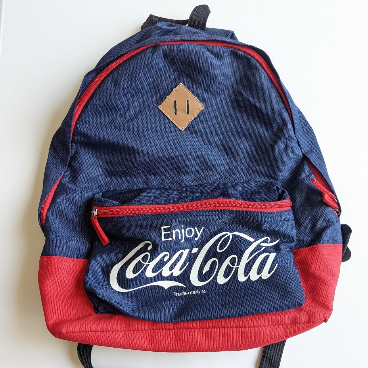 Enjoy Coca-Cola Trademark vintage Backpack from... - Depop