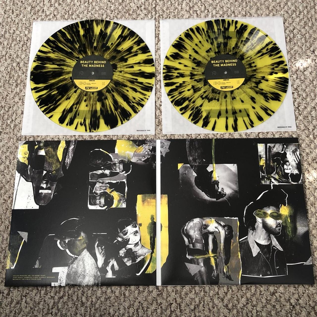 The Weeknd Beauty Behind The Madness Yellow Vinyl 2... | Depop