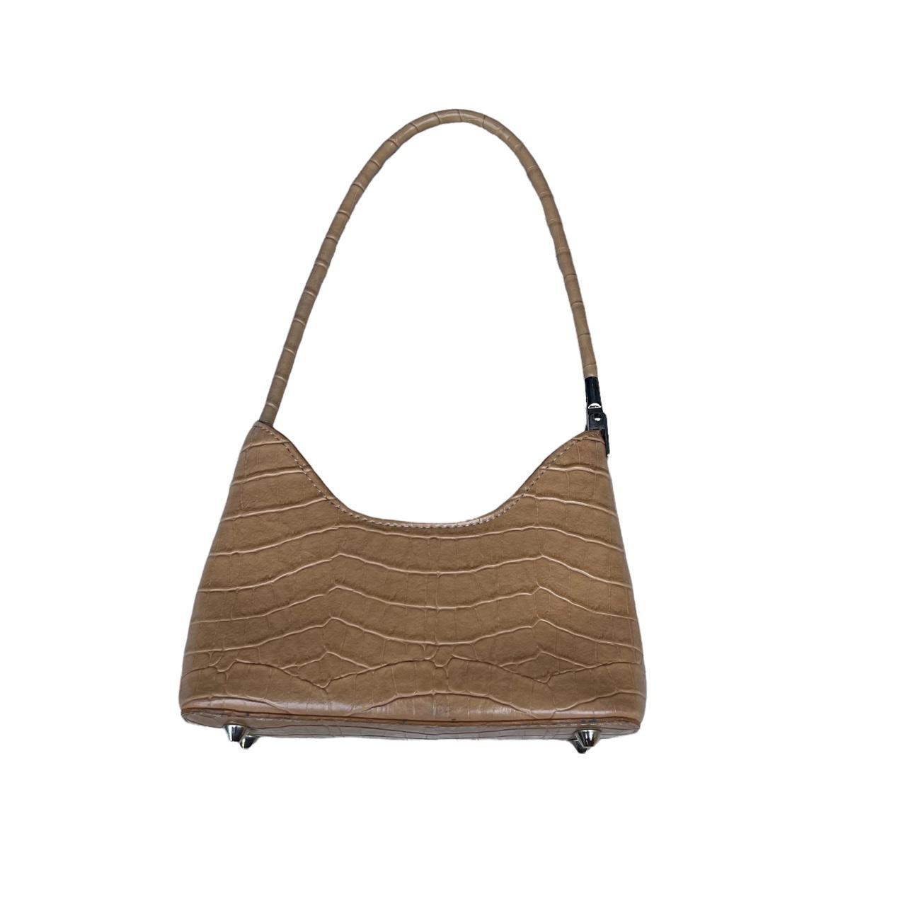 Mini Vintage structured y2k 90s faux crocodile purse! - Depop