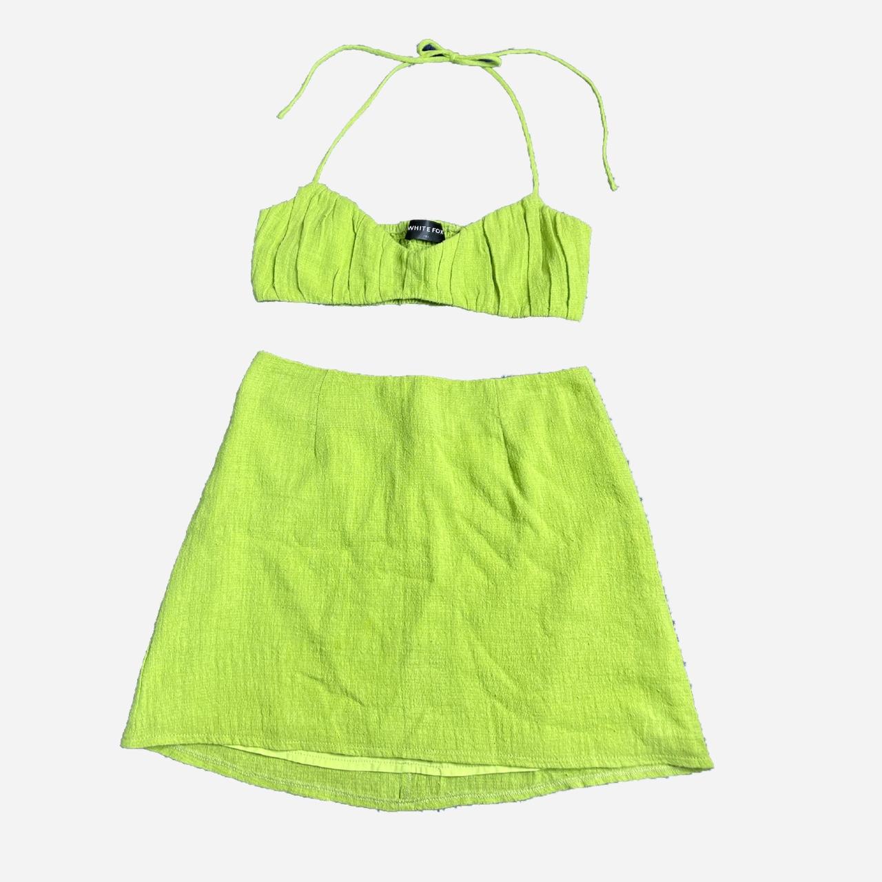 White Fox Matcha Green Two Piece Matching... - Depop