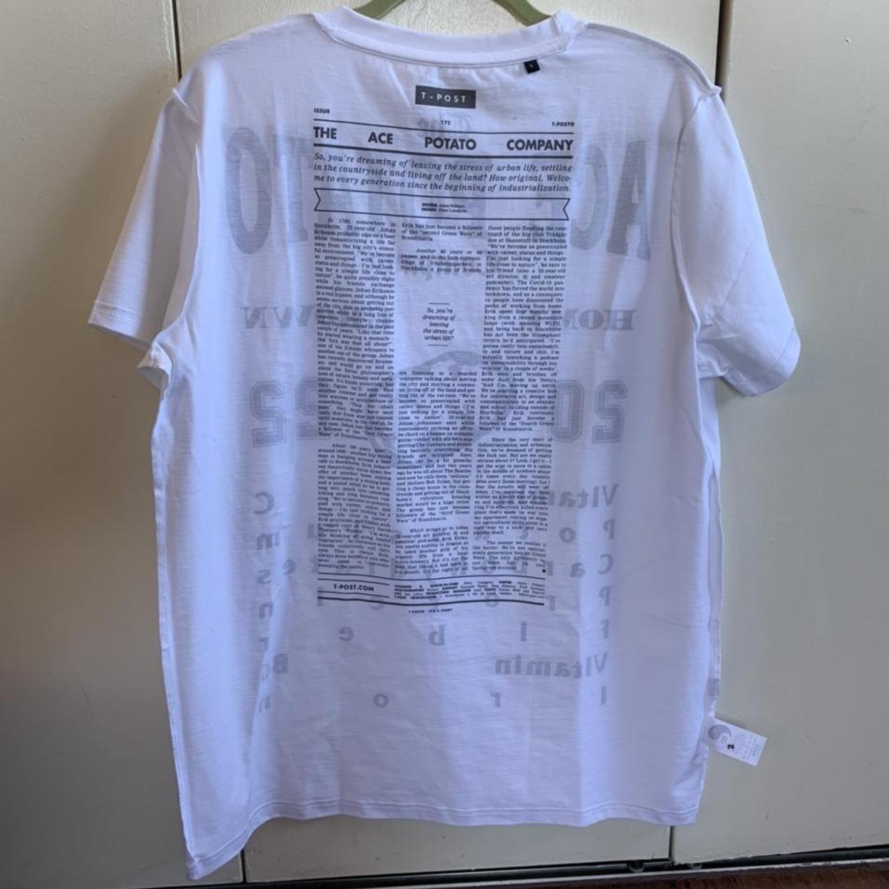 T-Post Magazine University Potato T-shirt T-post is... - Depop