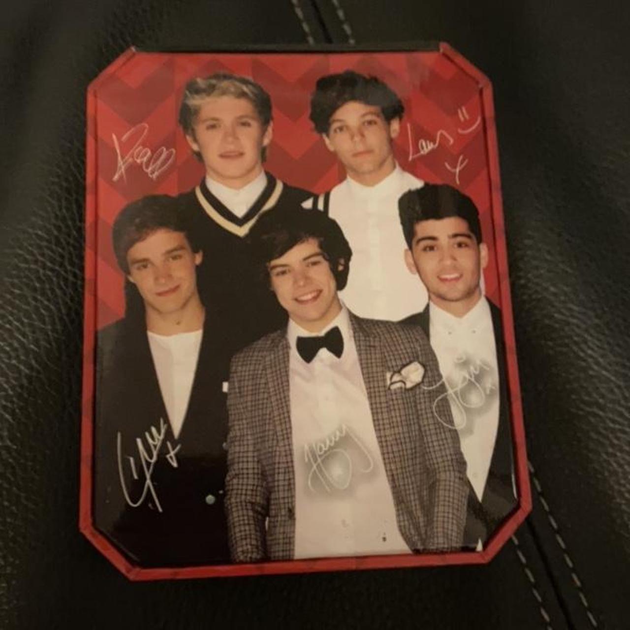 white one direction watch with box, needs new... - Depop