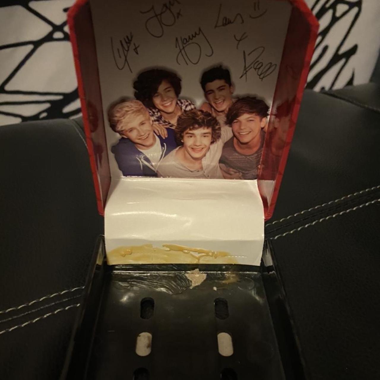 white one direction watch with box, needs new... - Depop