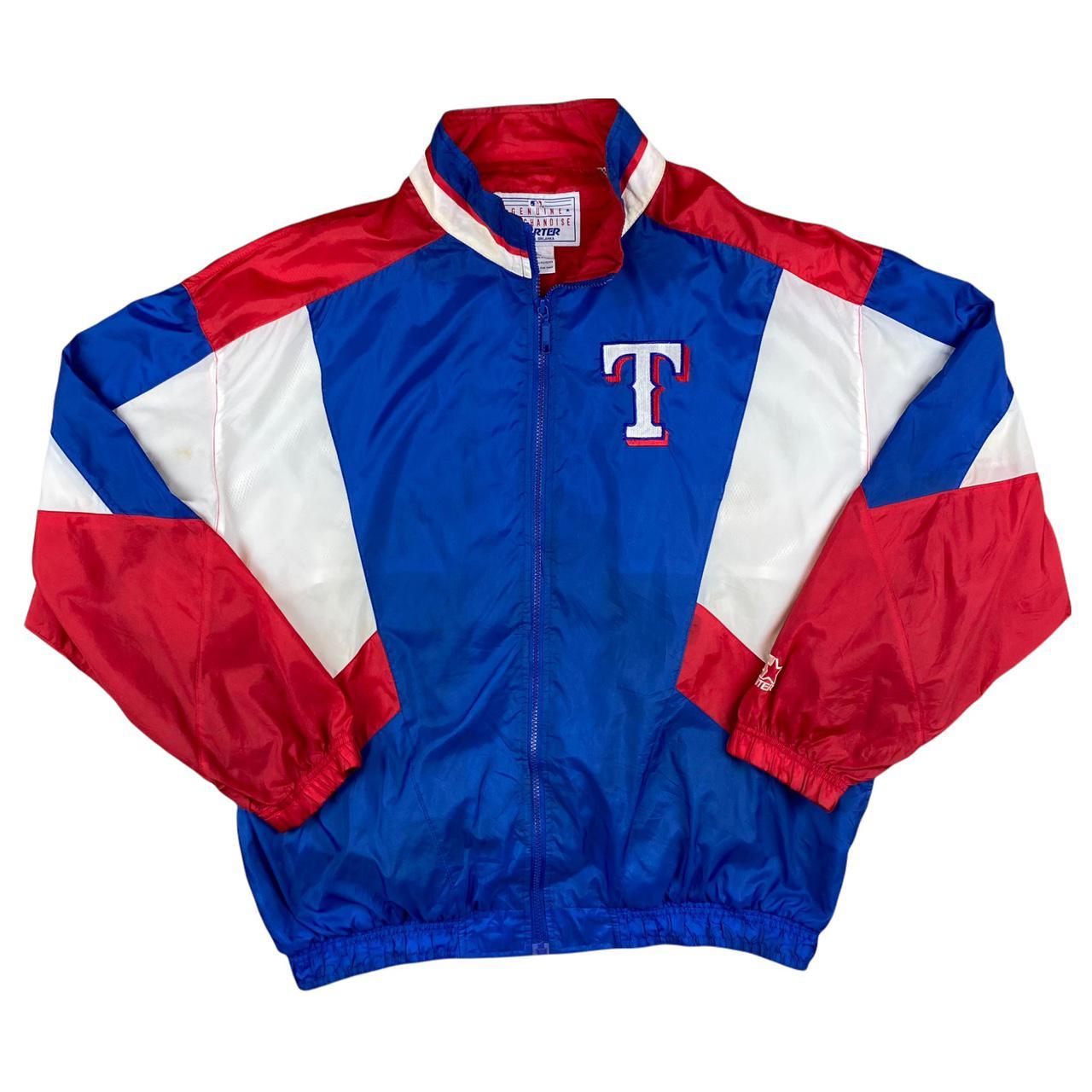 Texas Rangers Jacket 90s Texas Rangers MLB starter... - Depop