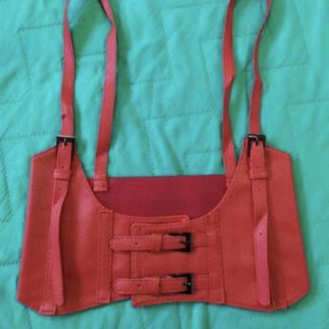 Harness Suspender Corset Belt Red Bold Fire Daring... - Depop