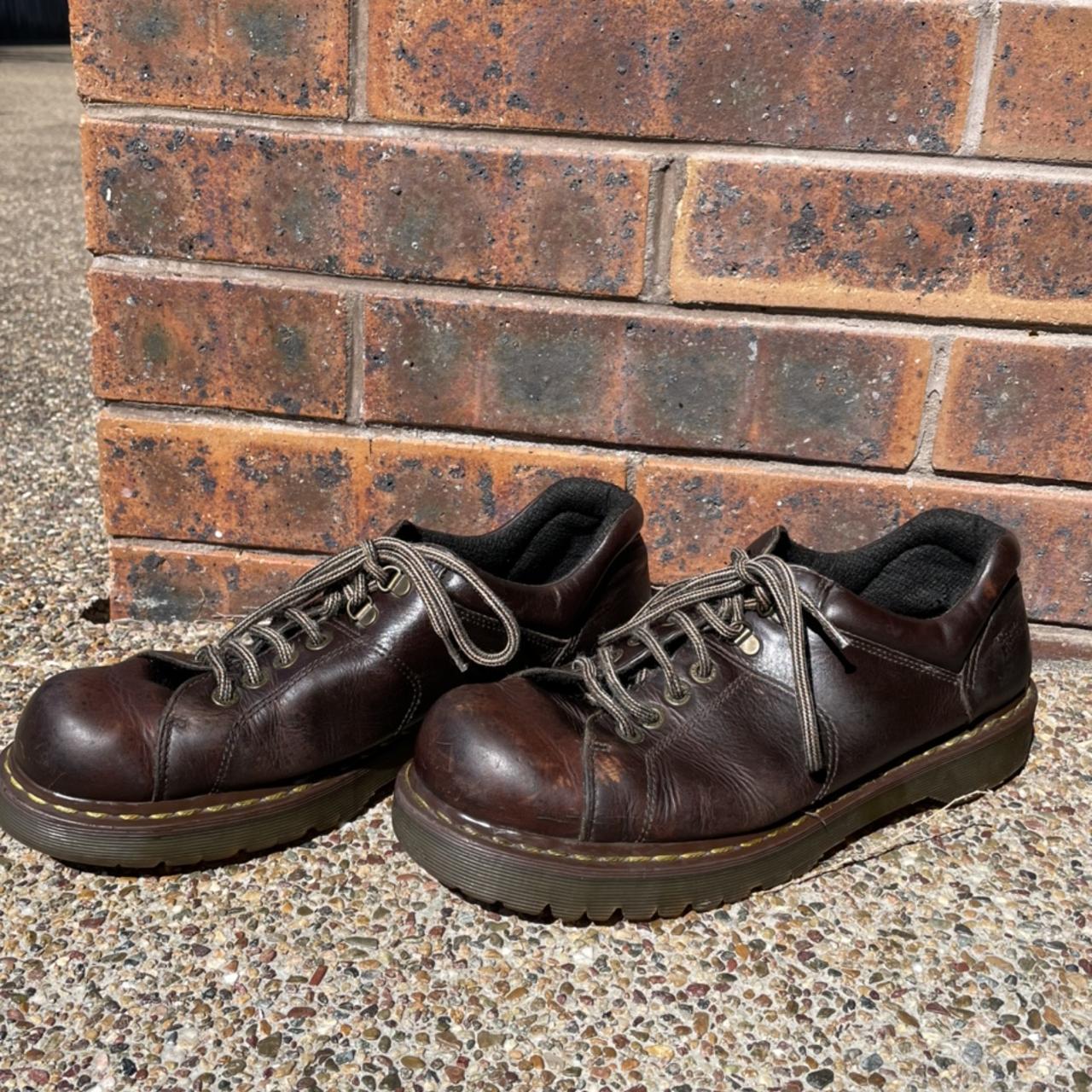 vintage as hell Brown Doc Martens size 12UK... - Depop