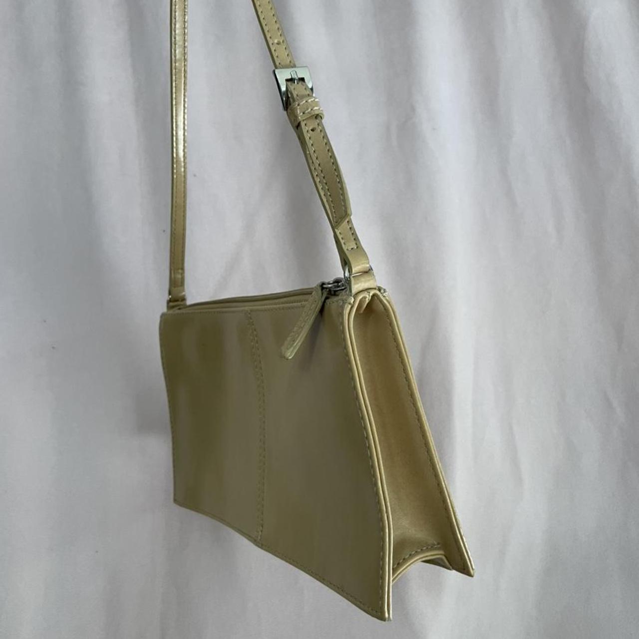 Adorable Y2K tan rectangle mini shoulder bag! Good... - Depop