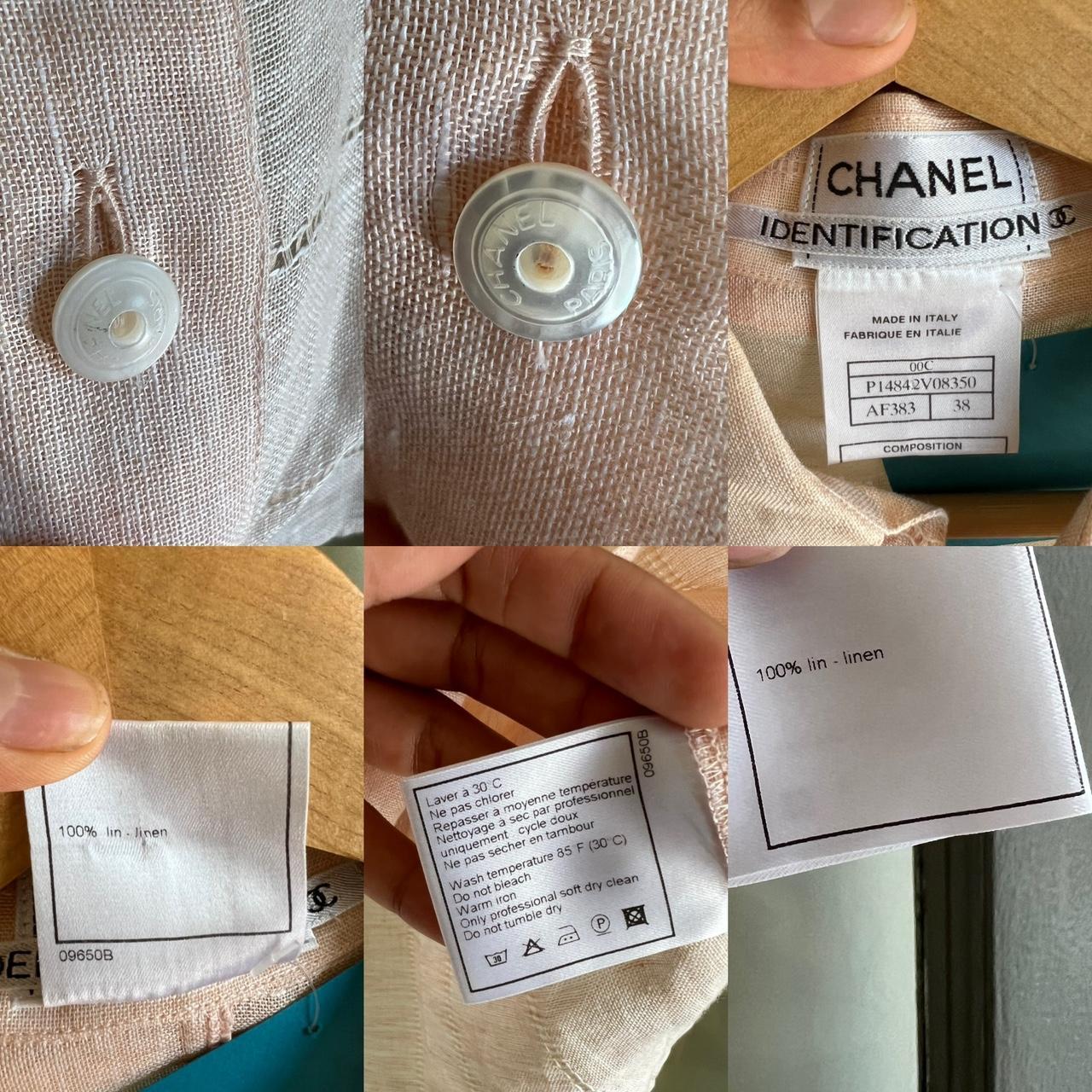 Y2k CHANEL IDENTIFICATION 2000 cruise bby pink linen... - Depop