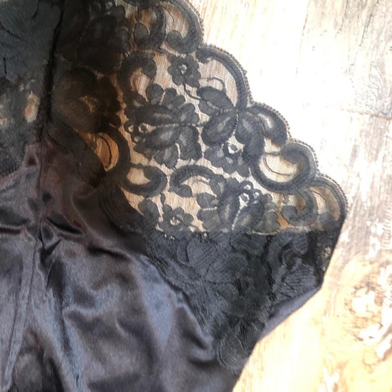 Black lace teddy bodysuit Snap Crotch Lace on the... - Depop