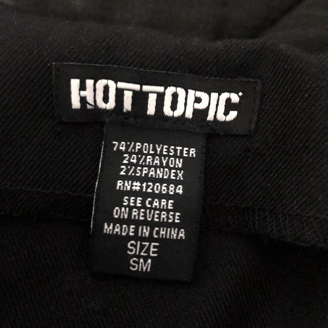 sold out hot topic black + white plaid yoke pleated... - Depop