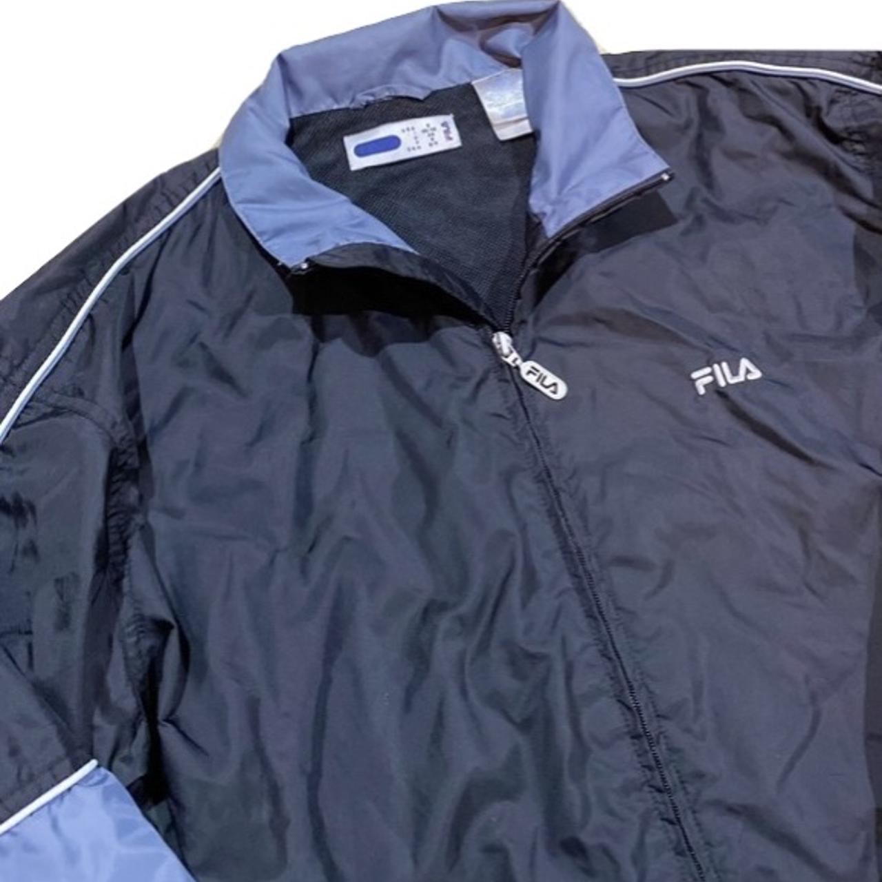 Fila Men's Navy and Blue Jacket | Depop