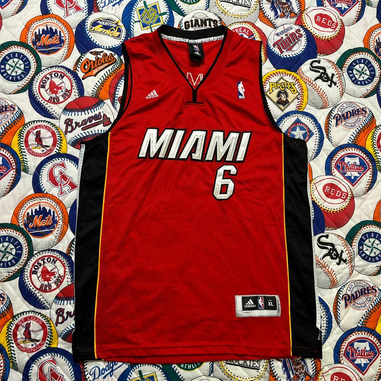 Miami Heat # 6 LeBron James Jersey by Adidas Size:... - Depop