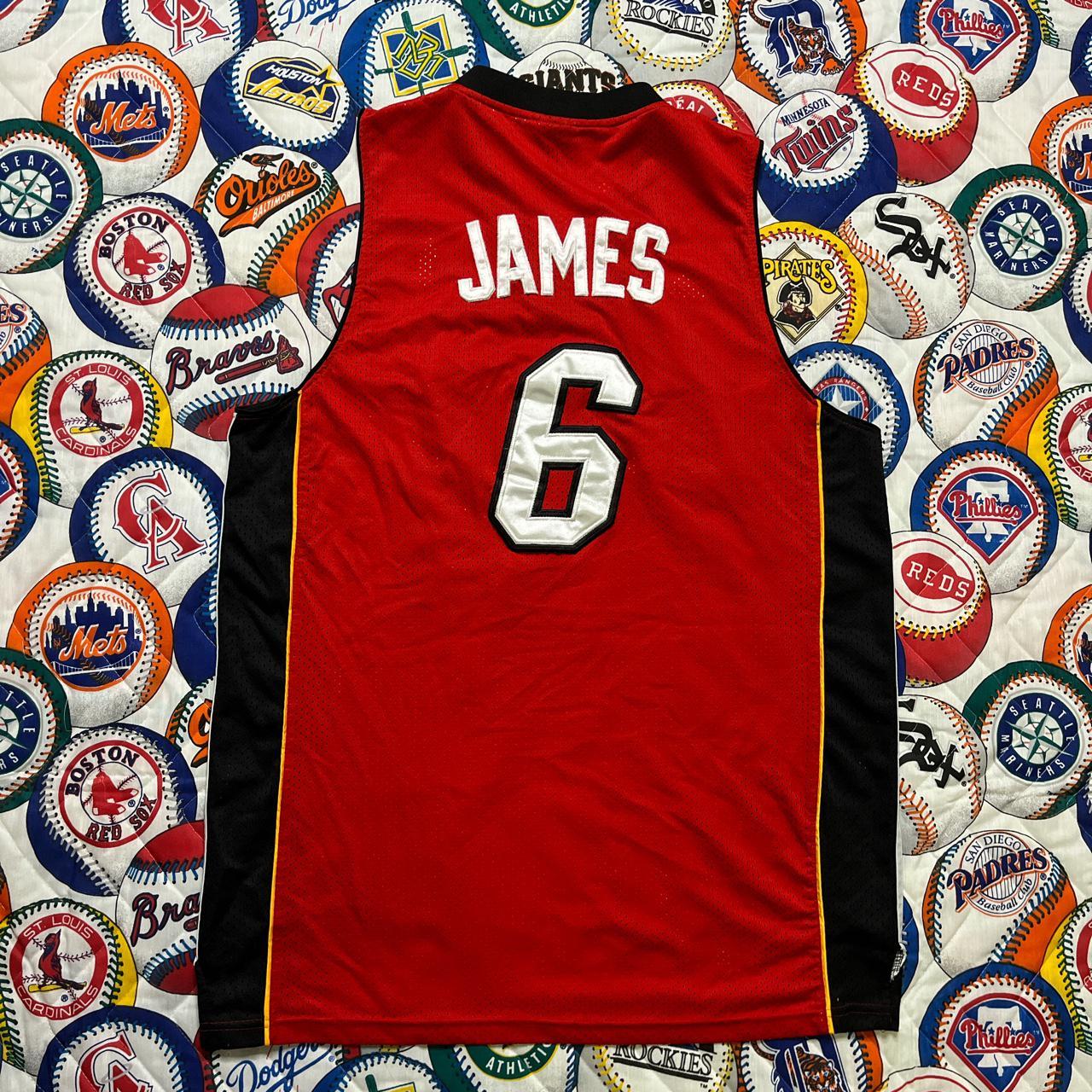Miami Heat # 6 LeBron James Jersey by Adidas Size:... - Depop