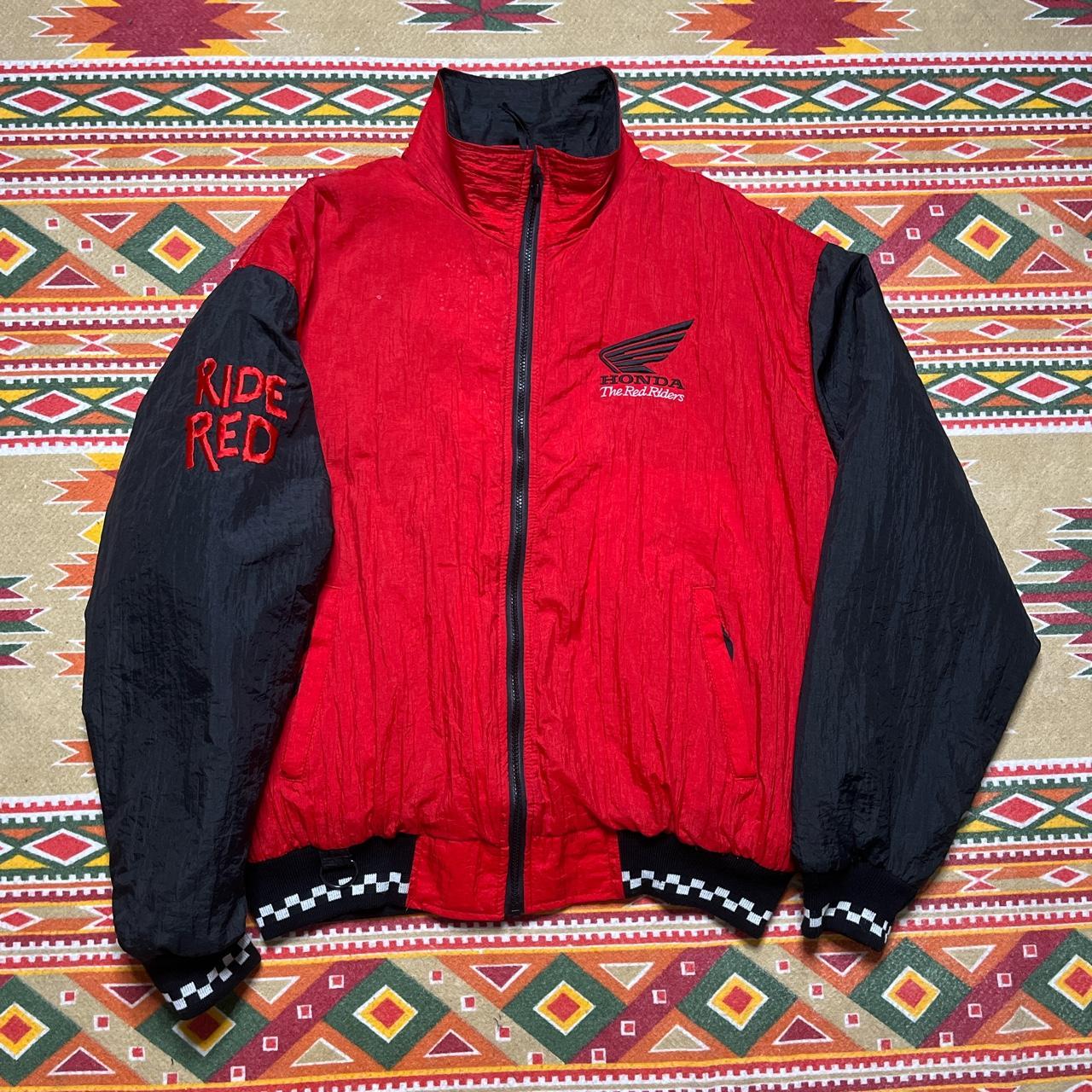 Men's Red and Black Jacket | Depop
