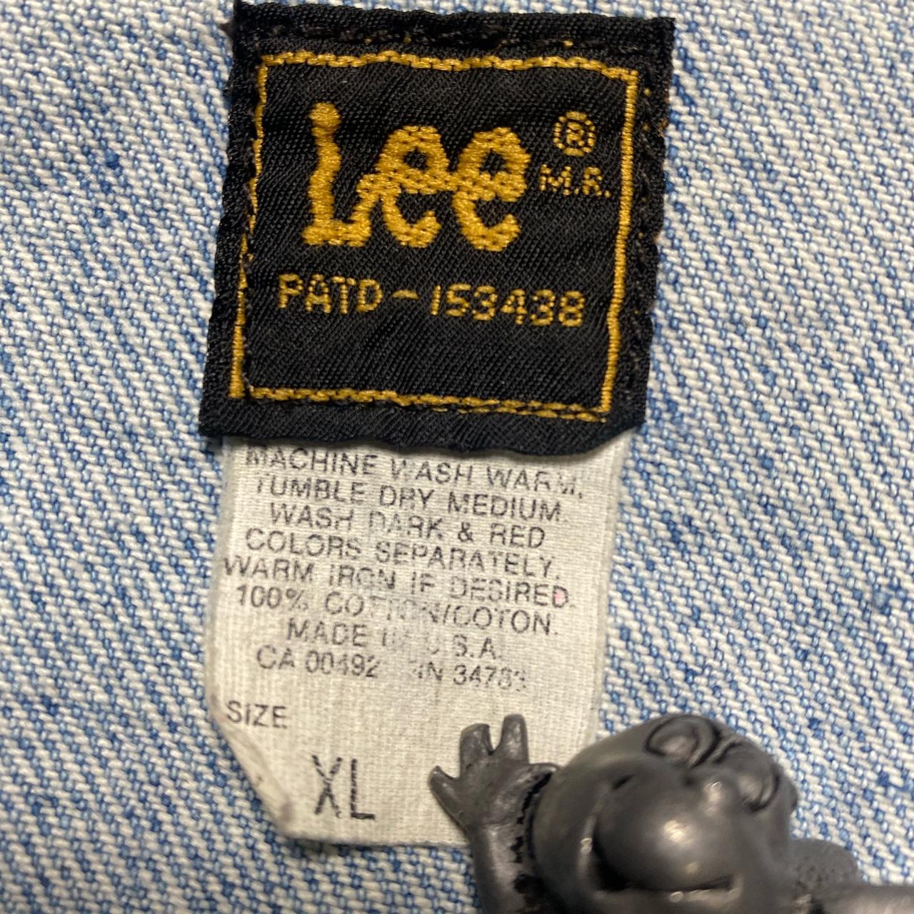 Vintage ‘90 Lee Rides Denim Jacket Color: Light... - Depop