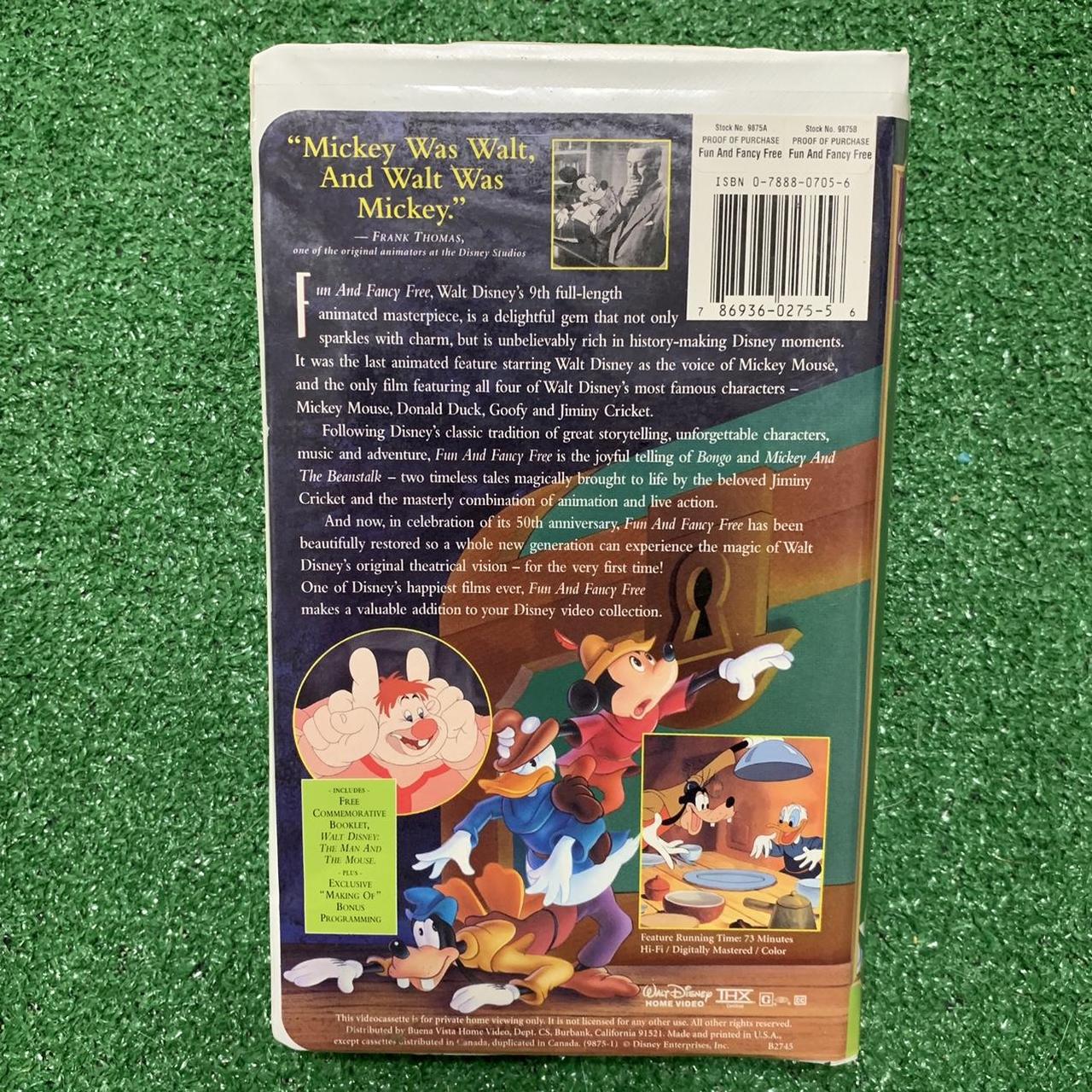 Vintage 90’s Fun & Fancy Free VHS Tape Relive your... - Depop