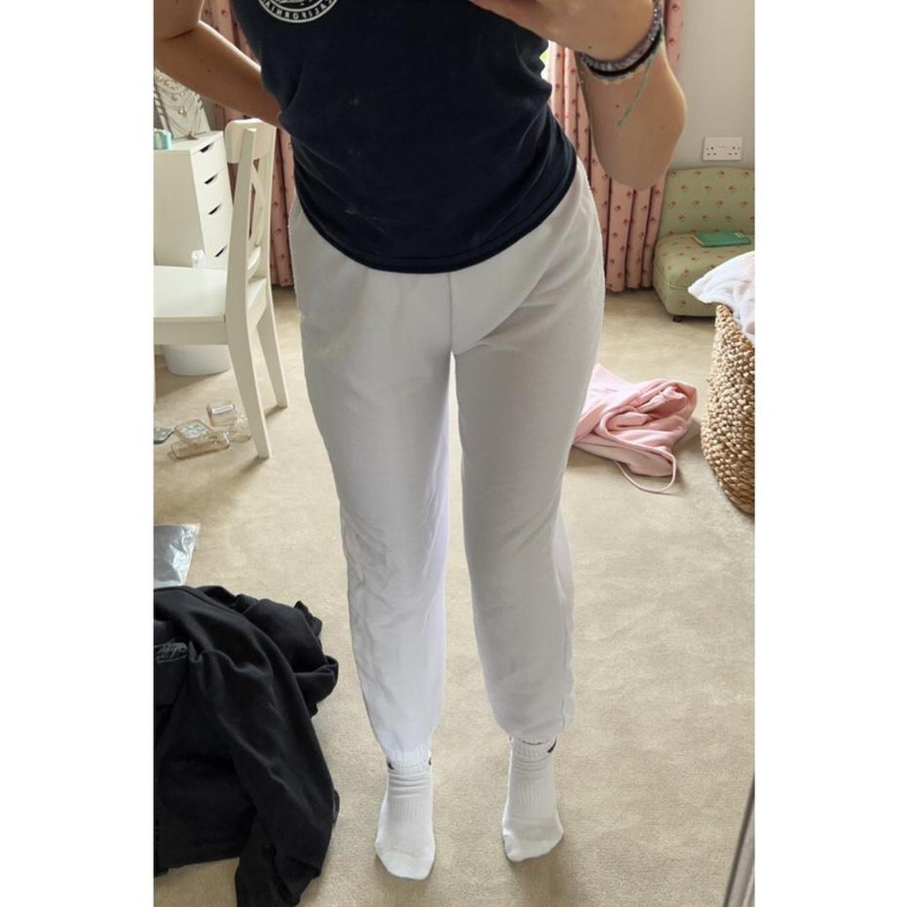 White Joggers/trackies/sweatpants🧚‍♀️ So comfy and... - Depop