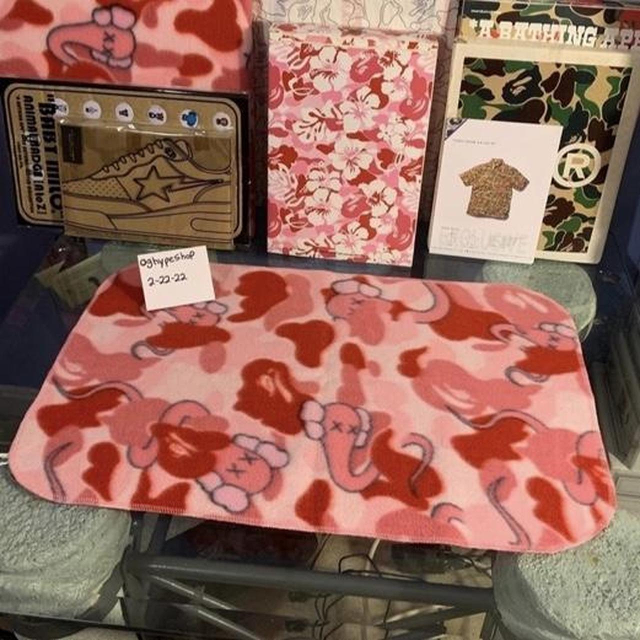 Bape Kaws Fabric 22” x 14” Released 2005 with Bape... - Depop