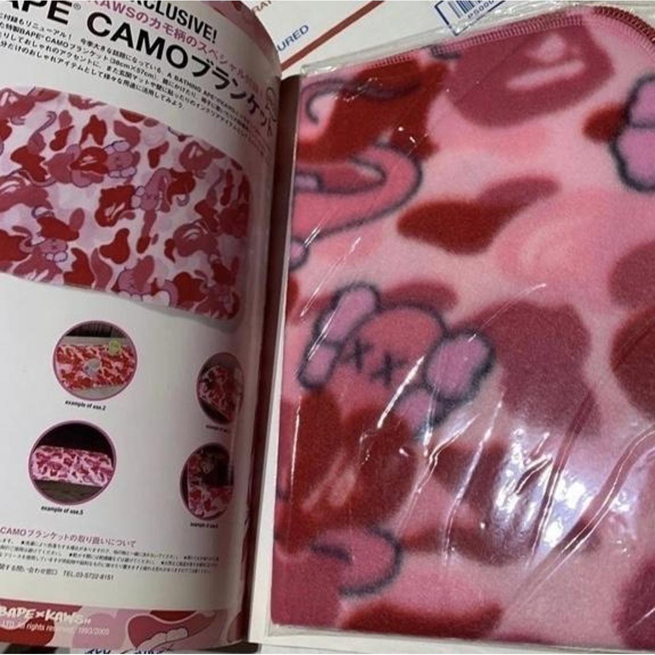 Bape Kaws Fabric 22” x 14” Released 2005 with Bape... - Depop