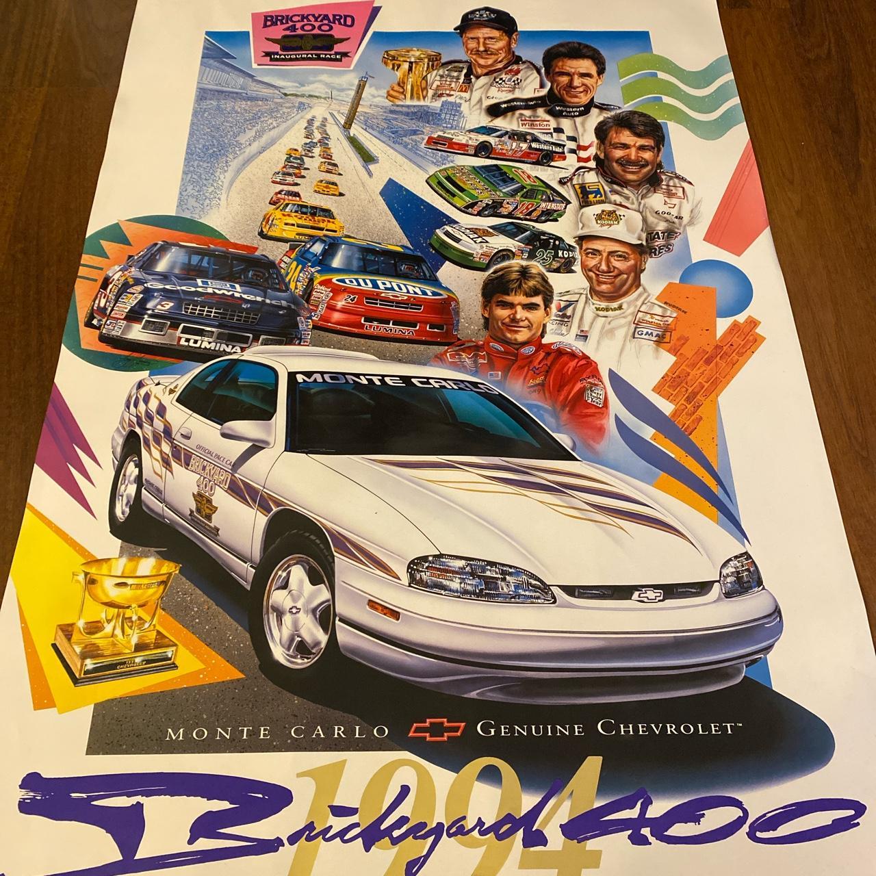 Vintage 1994 brickyard 400 poster ‘ 24x36in Great... - Depop
