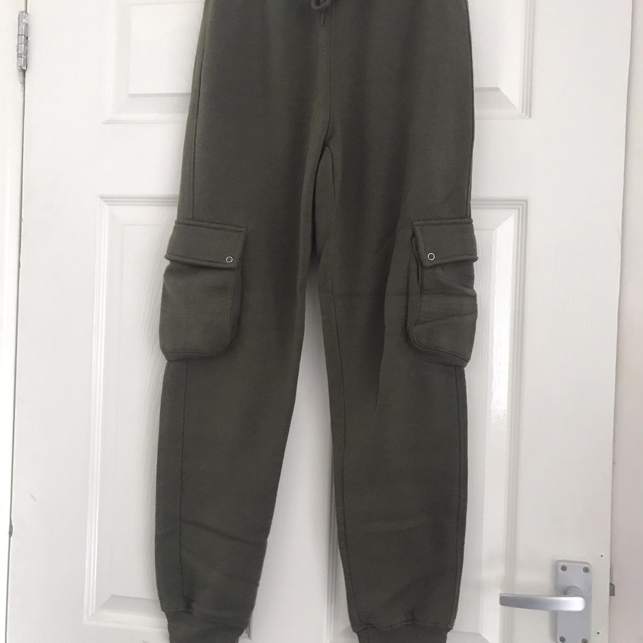 Daisy street khaki green trackies Worn once - Depop
