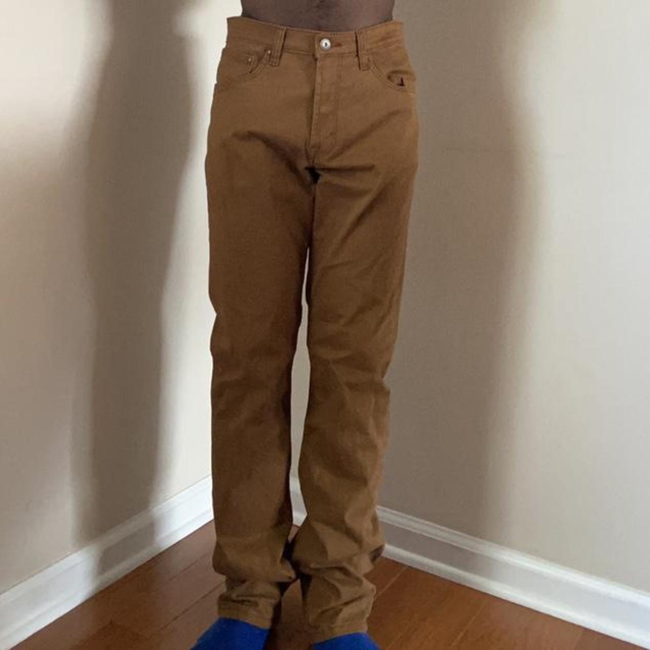 Striaght fit wrangler brown pants (more on the... - Depop