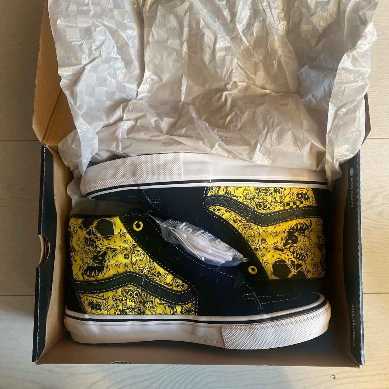 Vans X spongebob collab Sk8 hi pro skate shoe. Brand... - Depop