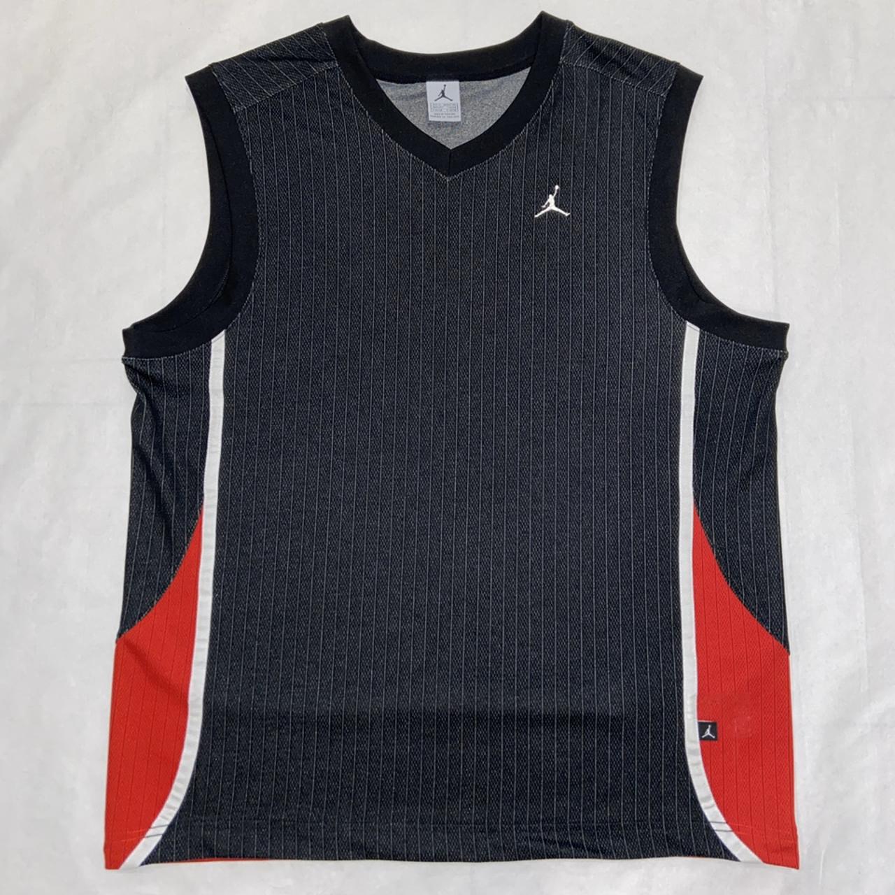 Mint condition classic Jordan vest black and red... - Depop