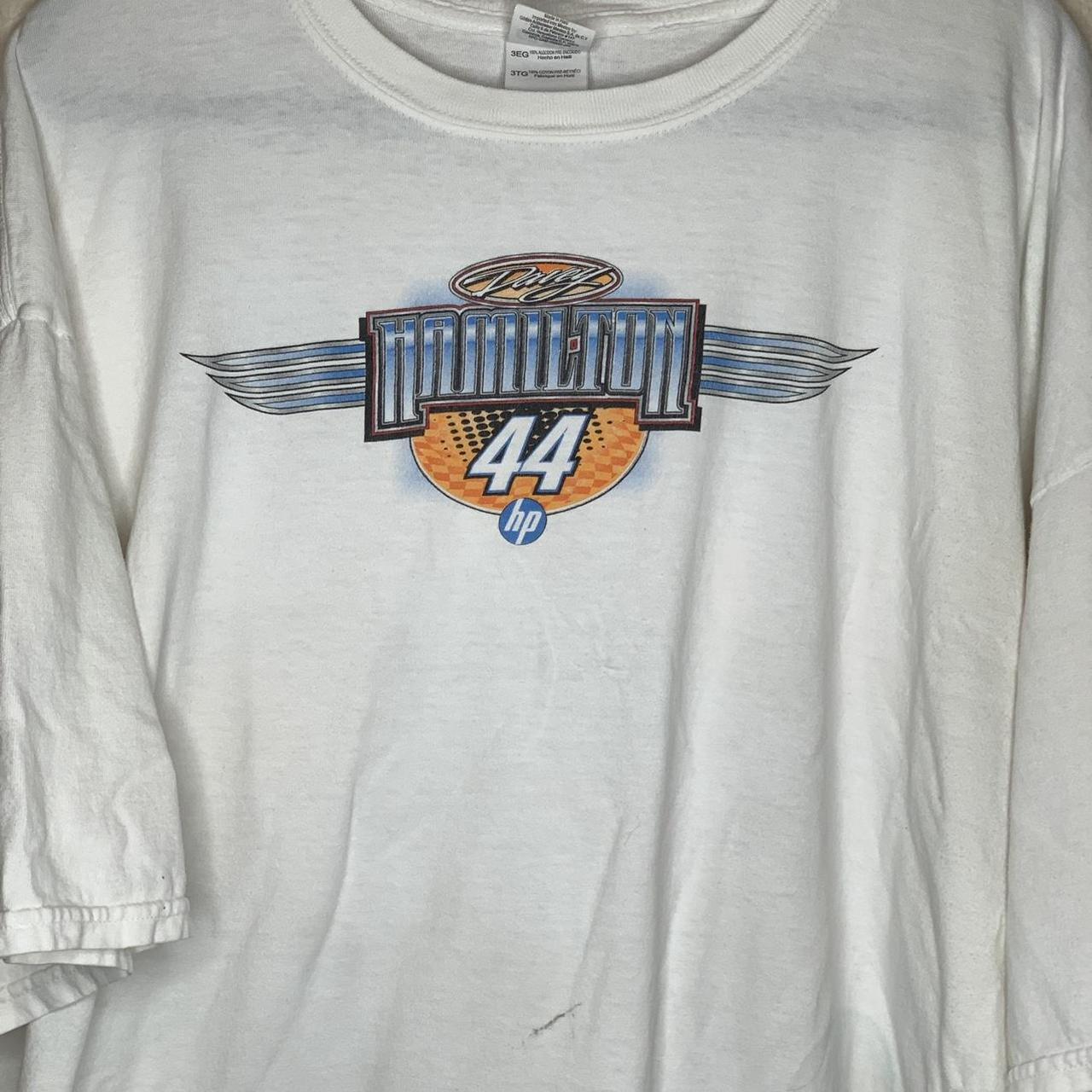 Vintage Davey Hamilton 90s Racing Shirt • #vintage... - Depop