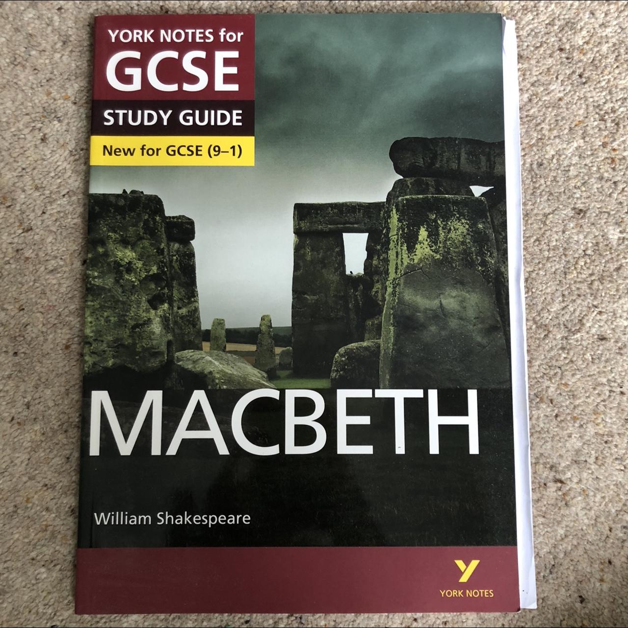York Notes GCSE Macbeth study guide Brand new with... - Depop
