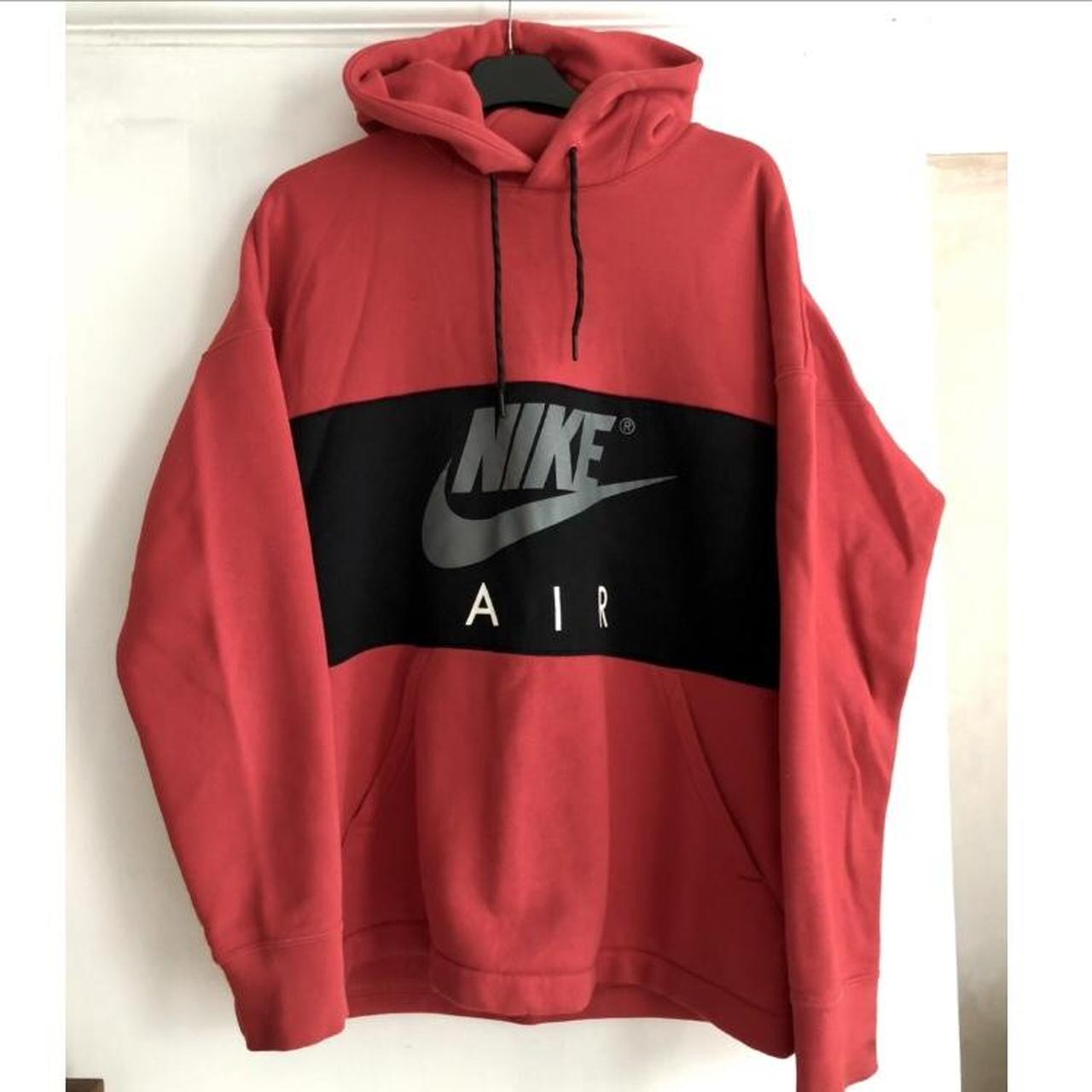 Nike two tone hoodie sweater. Excellent condition. - Depop