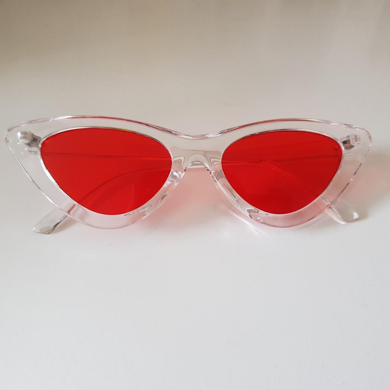 Funky coloured glasses y2k small #glasses #y2k - Depop