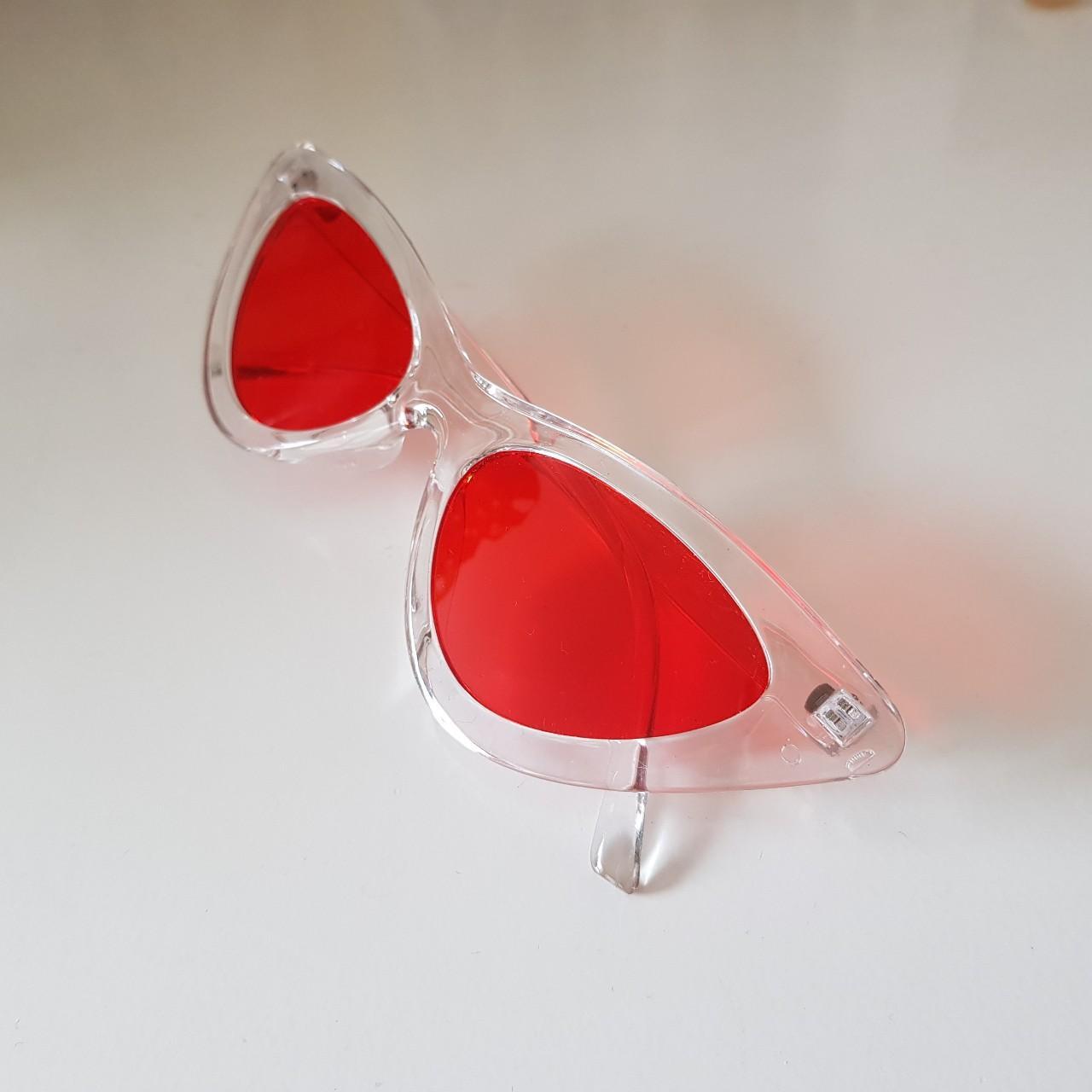 Funky coloured glasses y2k small #glasses #y2k - Depop