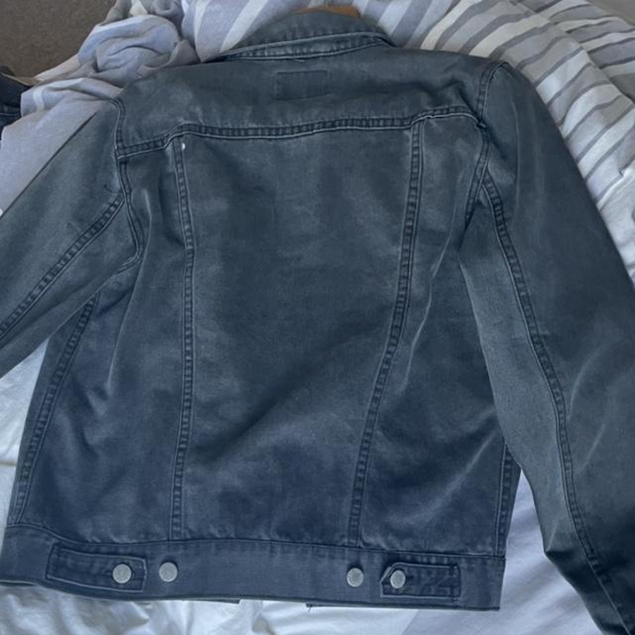 Cheap Monday Men's Grey and Green Jacket | Depop